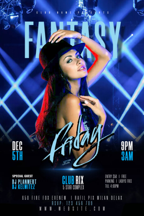 Night Club Party Poster Template | PosterMyWall
