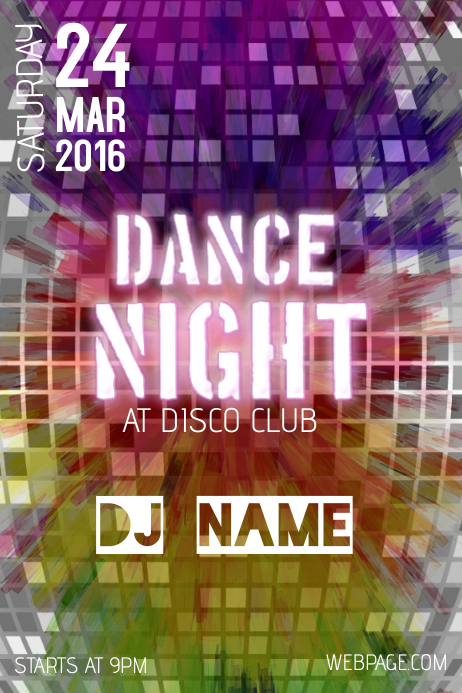 NIGHT CLUB PARTY POSTER Template | PosterMyWall