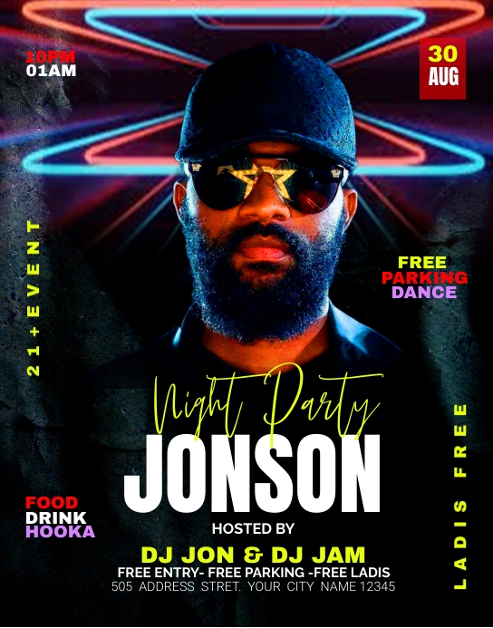 night club party poster wallpaper Template | PosterMyWall