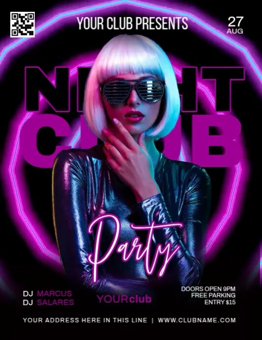 Night Club Party Video Ads Template | PosterMyWall