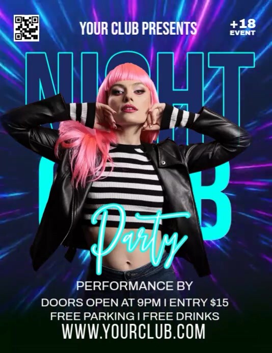 Night Club Party Video Ads Template | PosterMyWall