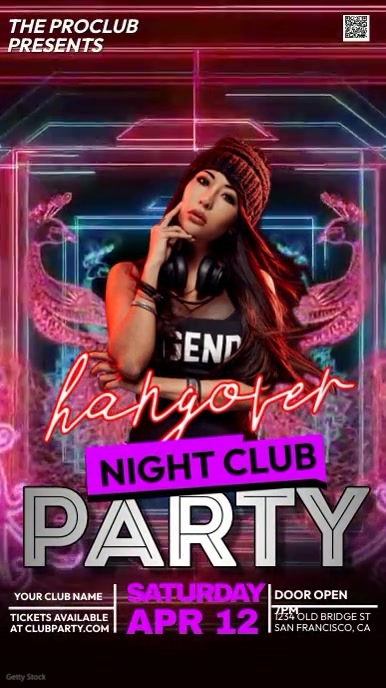Night Club Party Video Template | PosterMyWall