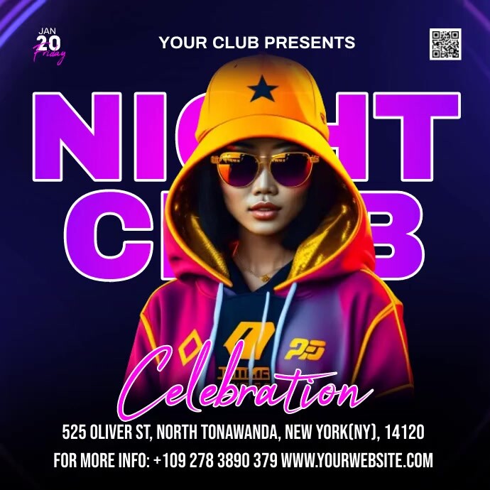 Night Club Party Video Template | PosterMyWall