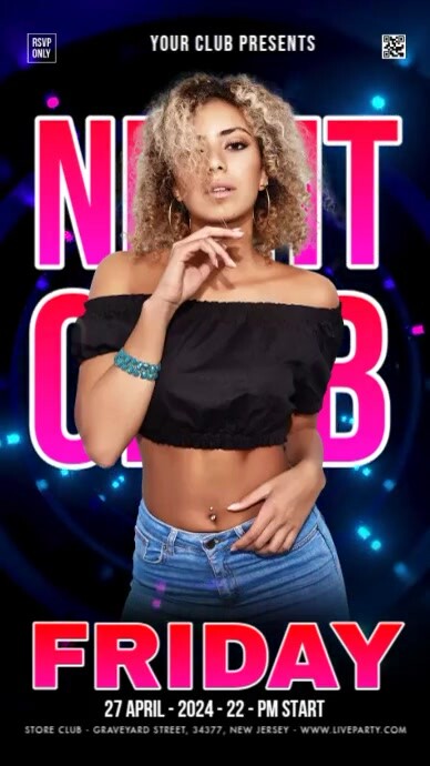 Night Club Party Video Template | PosterMyWall