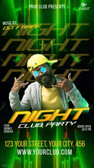 Night Club Party Video Template | PosterMyWall