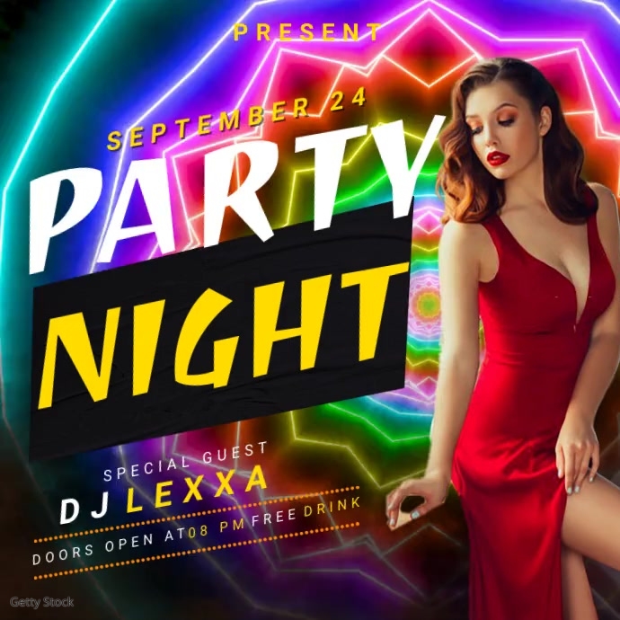 Night Club Party Video Template | PosterMyWall