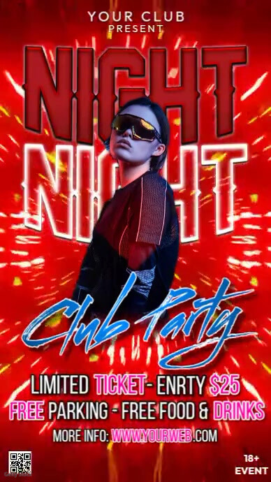 Copy of Night Club Party Video | PosterMyWall