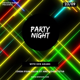 Party video template | PosterMyWall