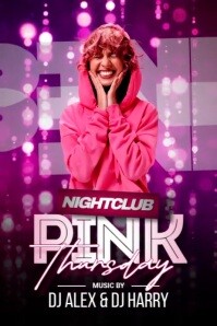 Pink Thursday Party Template | PosterMyWall