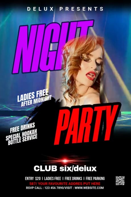 Night Club Poster Template | PosterMyWall
