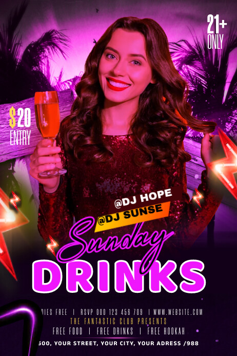 Night Club Poster Template | PosterMyWall