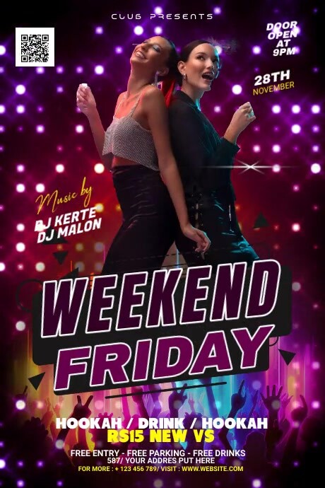 Night Club Poster Template | PosterMyWall