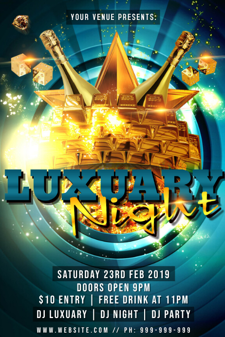 Night Club Poster Template | PosterMyWall