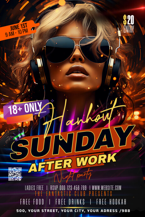 Night Club Poster Template | PosterMyWall