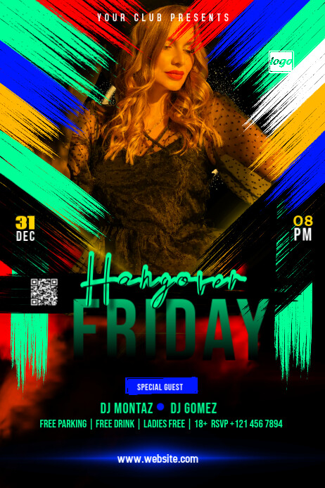 Night Club Poster design Template | PosterMyWall