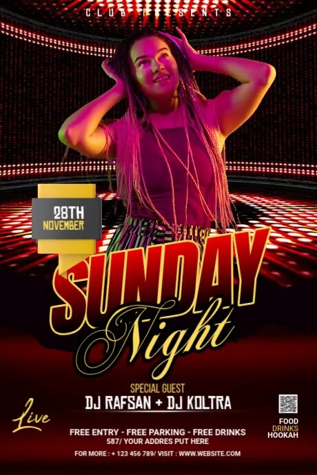 Night Club Poster Template | PosterMyWall