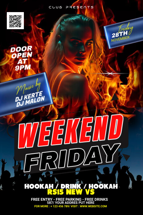 Night Club Poster Template | PosterMyWall