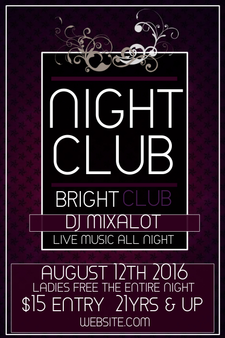 Night Club Template | PosterMyWall
