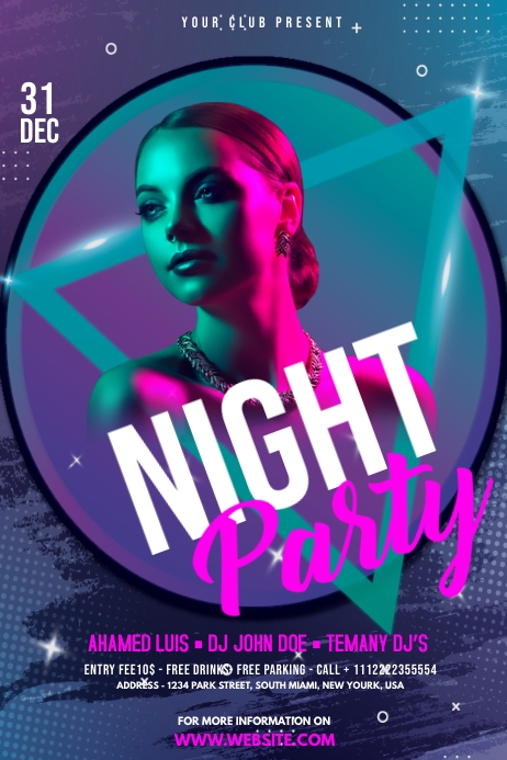 Night Club POster Template | PosterMyWall