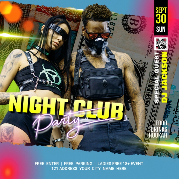 NIGHT CLUB SEXY LADIS PARTY Template | PosterMyWall