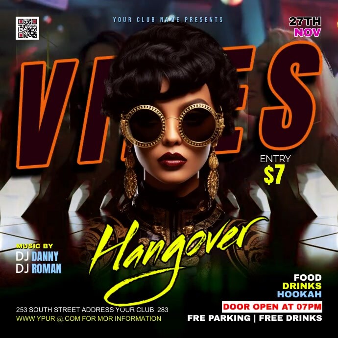 Copy of Night club vibes party video flyer | PosterMyWall