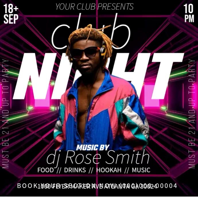 Night Club Video Ads Template | PosterMyWall