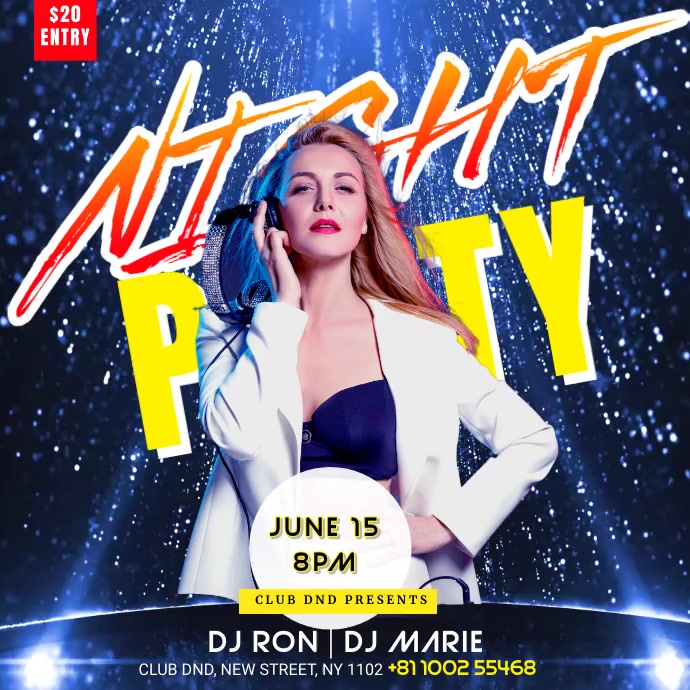 Night Club Video Template | PosterMyWall