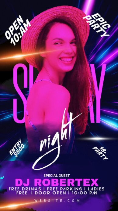 Night Club WhatsApp Status Template | PosterMyWall