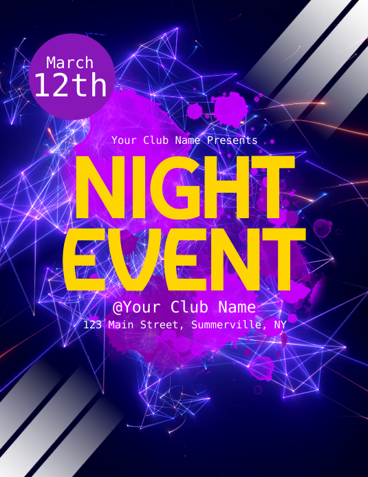 Night Event Flyer Template | PosterMyWall
