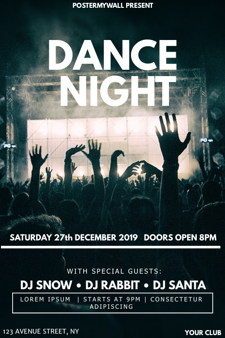 Copy of night event party flyer template | PosterMyWall