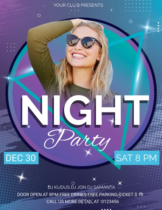 NIGHT FLAYER Template | PosterMyWall
