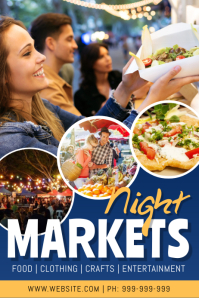 Night Markets Poster Template | PosterMyWall