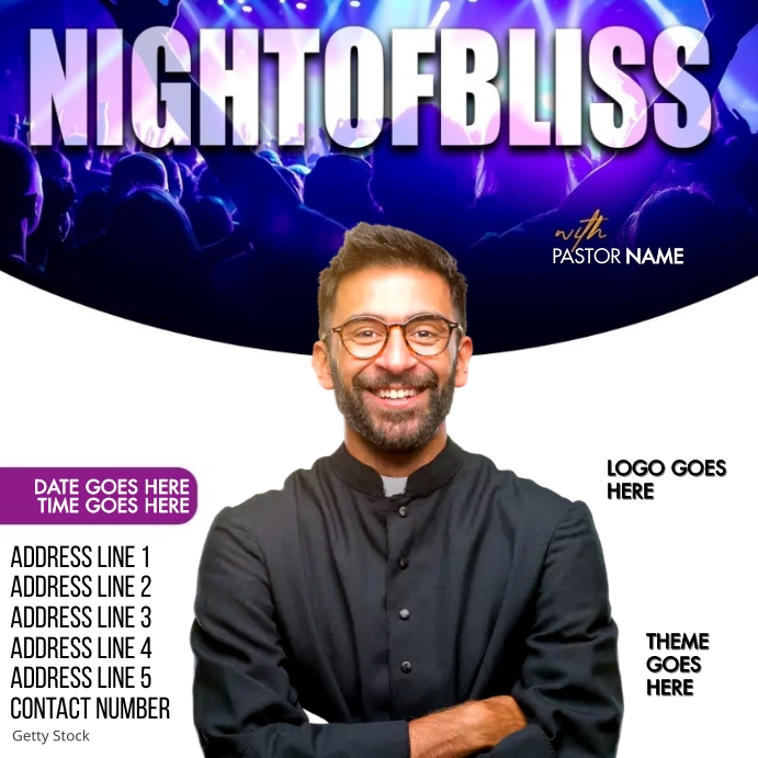 Night of Bliss Template by KrAFToNiK ARTZ | PosterMyWall