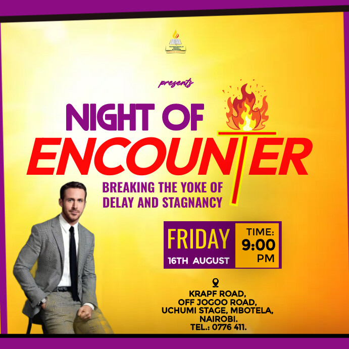 night of encounter service Template | PosterMyWall