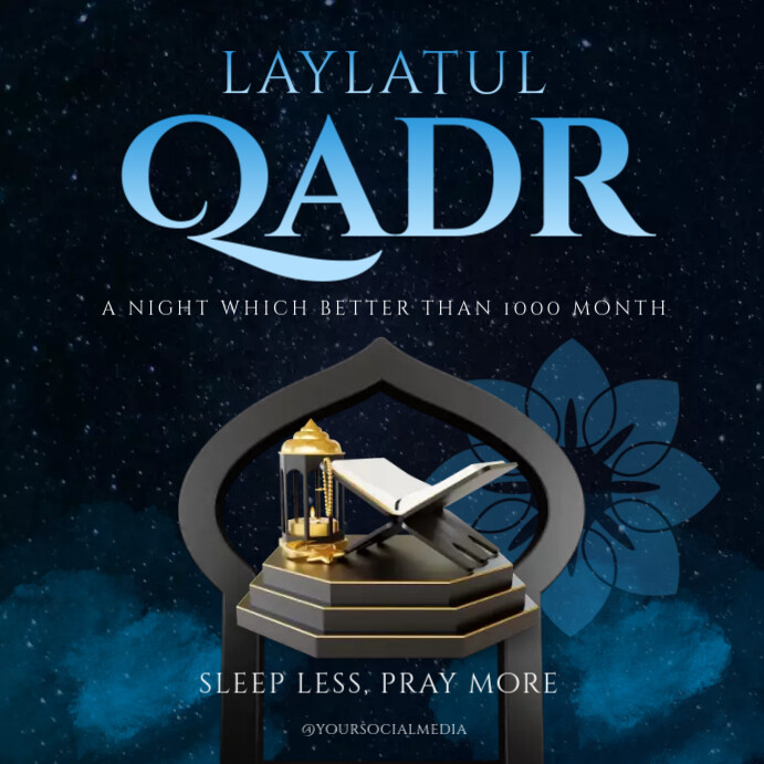 Plantilla de Night of Laylatul Qadr | PosterMyWall