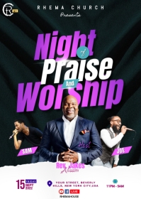 Praise and Worship Night (2) Template | PosterMyWall