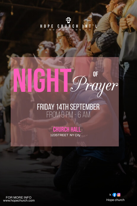 Copy of Night of prayer | PosterMyWall