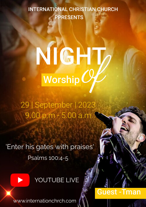 Night of Prayer Poster Template | PosterMyWall