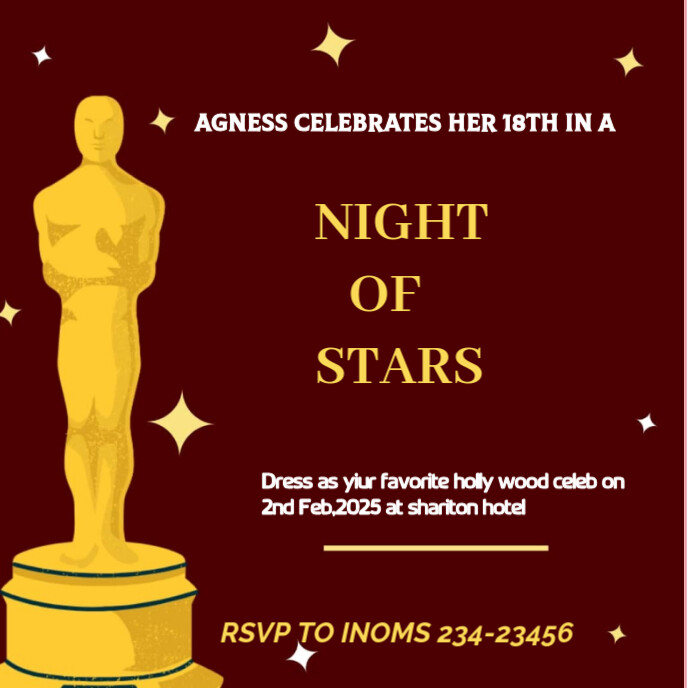 Night of stars Template | PosterMyWall