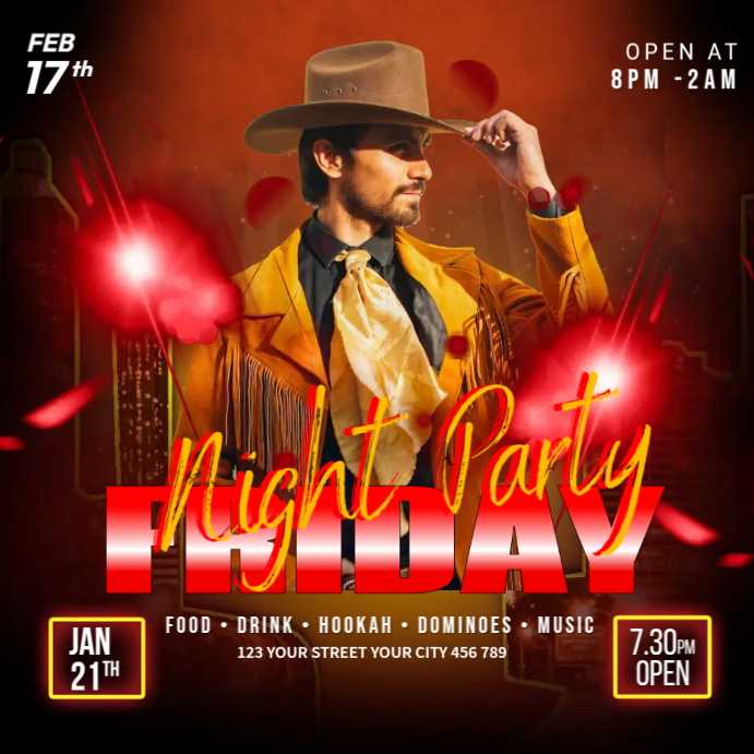 Night Out Template | PosterMyWall