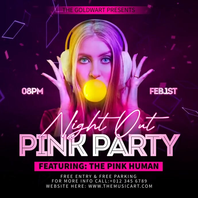 Night Out Party Template Postermywall 
