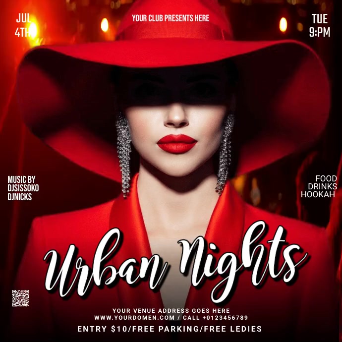 NIGHT PARTY (1) Template | PosterMyWall