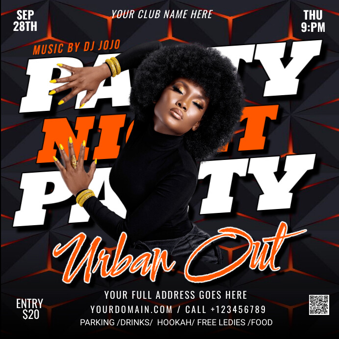 NIGHT PARTY (1) Template | PosterMyWall