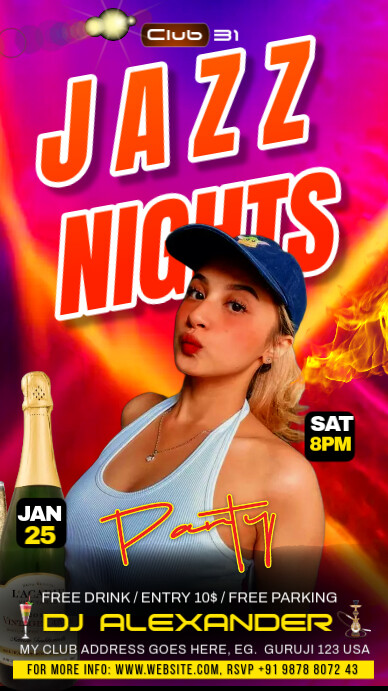 night party ad Template | PosterMyWall