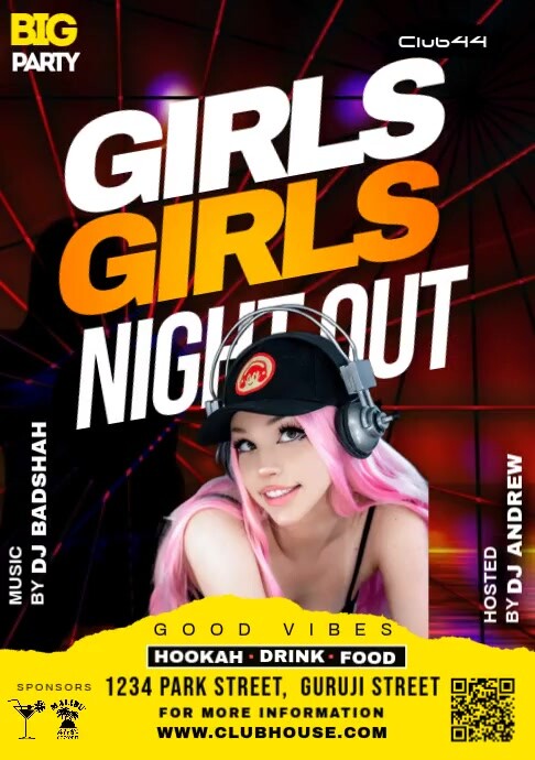 night party ad design Template | PosterMyWall