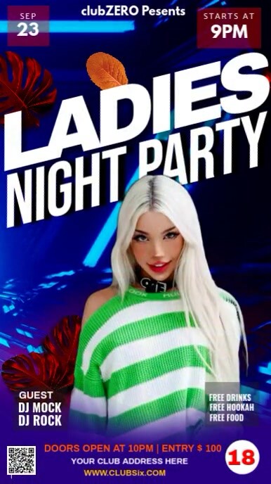 night party ad design Templat | PosterMyWall