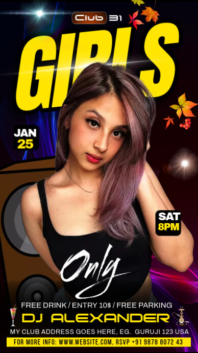 night party ad Template | PosterMyWall