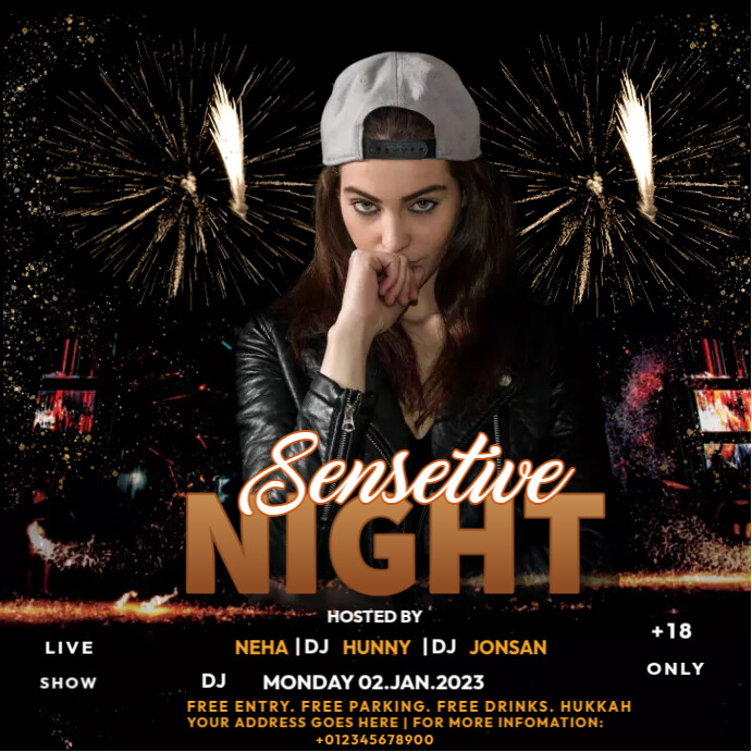 Night Party Ads Template | PosterMyWall