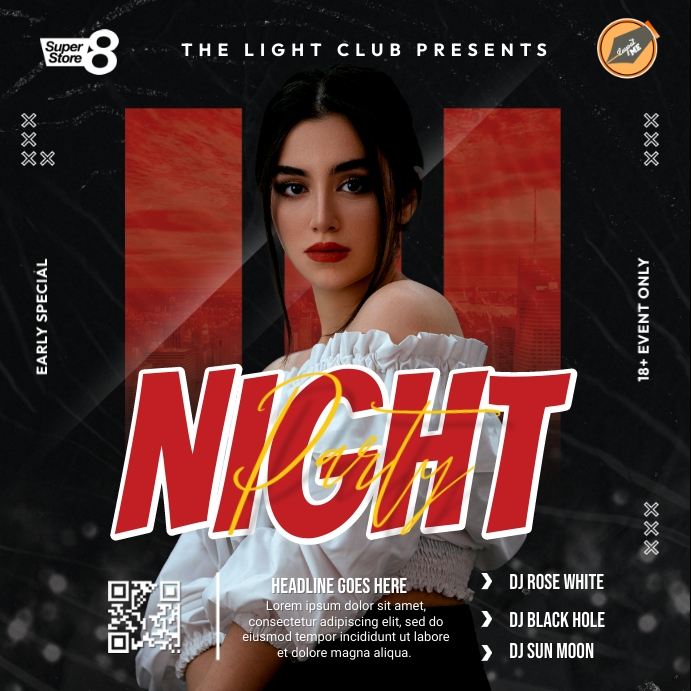 Night Party Ads Template | PosterMyWall