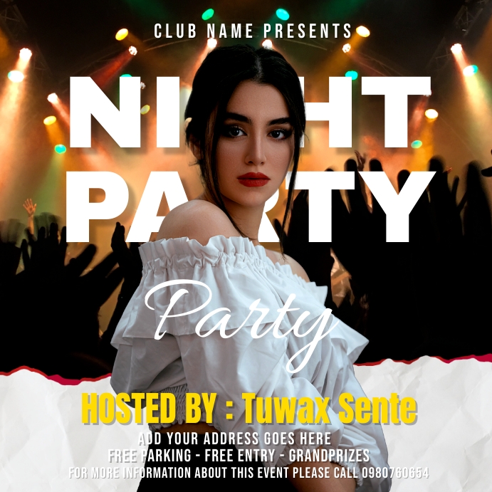 Night Party Ads Template | PosterMyWall